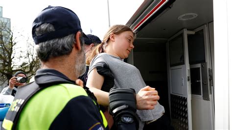 Greta Thunberg Detained By Police In The Netherlands World News Sky