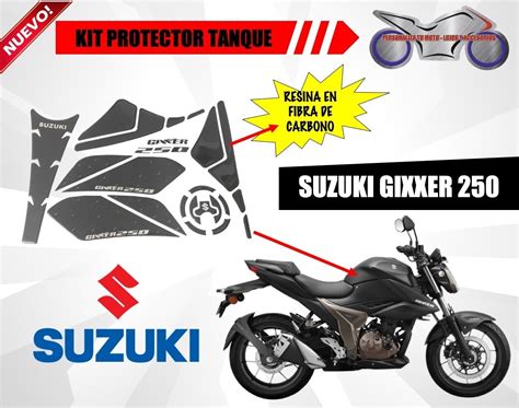 Kit Protector Tanque Stop Grip Suzuki Gixxer 250 Nkd Fibra