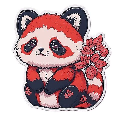 Cute Red Panda Bear Cartoon Adorable Kawaii Animal In 2023 Red Panda