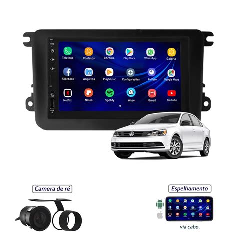 Kit Central Multimídia Jetta Mp5 Mp8 Moldura Câmera Shopee Brasil