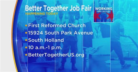 Nonprofit Better Together Hosting Job Fair In Suburban South Holland