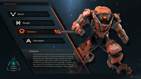 Anthem Javelins How One Can Unlock All Of The Character Lessons
