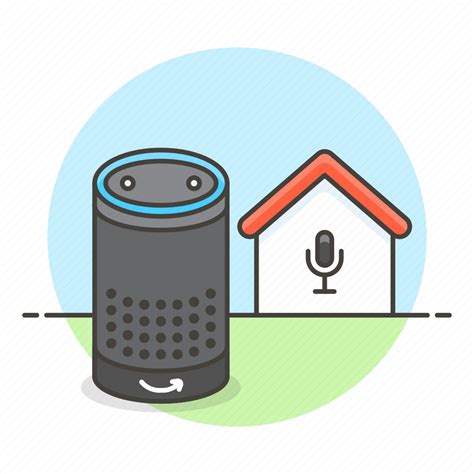 Home Smart Amazon Alexa Echo Domotics Assistant Icon Download
