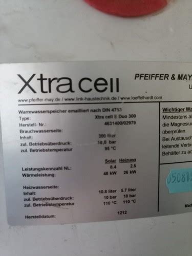 Pufferspeicher 300l Xtracell E Duo Solar Warmwasser Gut Gebraucht