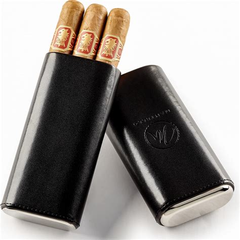 Cigarloong Cigar Humidor Set Portable Leather Cigar Case Box With Cigar Cutter And Windproof