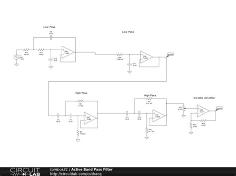 Active Band Pass Filter Circuitlab