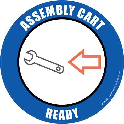 Assembly Cart Ready Floor Sign
