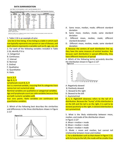 Data Summarization A Special Branch Of Statistics Which Deals With