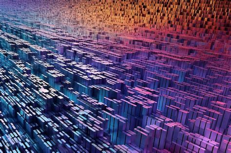 Premium Photo Abstract Waves Neural Network Space Multicolored Background Science Futuristic