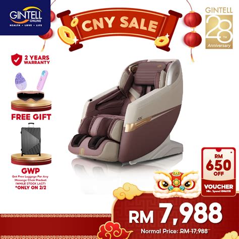 Gintell S5 Superchair Ai Massage Chair Shopee Malaysia