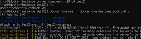 docker practice 도커 컴포즈 커맨드 파일 우선순위 테스트 일기장 같은 블로그