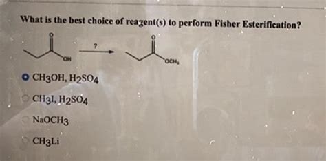 Solved What is the best choice of reagent(s) to perform | Chegg.com