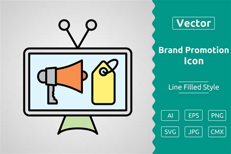 Vector Brand Promotion Filled Outline Graphic By Muhammad Atiq