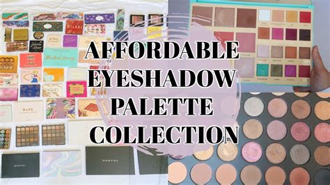 My Affordable And Drugstore Eyeshadow Palette Collection Youtube