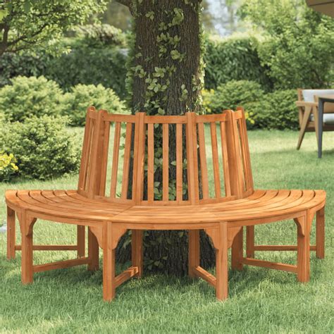 Maison Exclusive Banc demi circulaire tour d arbre Ø208cm bois massif