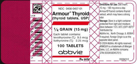 Armour Thyroid Allergan Inc Fda Package Insert Page 3