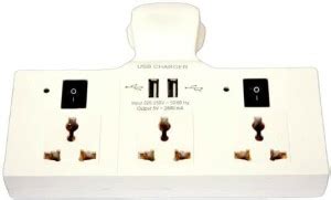 SEVENSPACE 3 3 MULTIPLUG SOCKET WITH 2 USB PORT 3 3 MULTIPLUG SOCKET WITH 2 USB PORT Three Pin