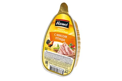 Паштет «Hame» деликатесный с мясом птицы, 105 г – купить по приятной ...