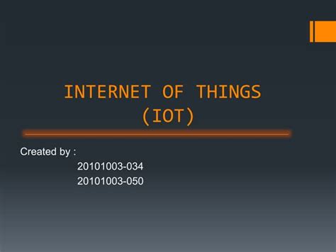 Iot Presentation P1pptx