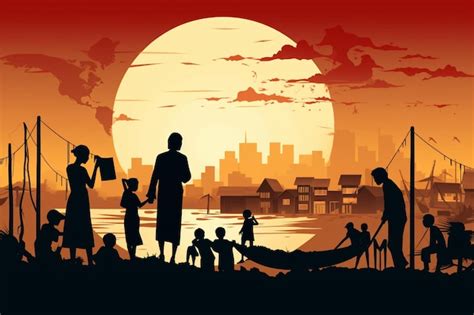 Premium Ai Image The International Day For The Eradication Of Poverty