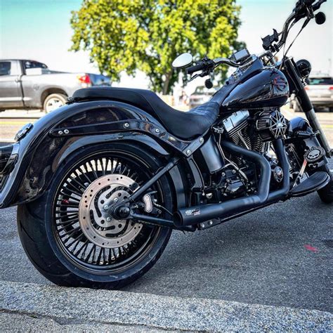 La Choppers 1 Flat Black 10 Narrow Z Bars Handlebars Harley Motorcycle