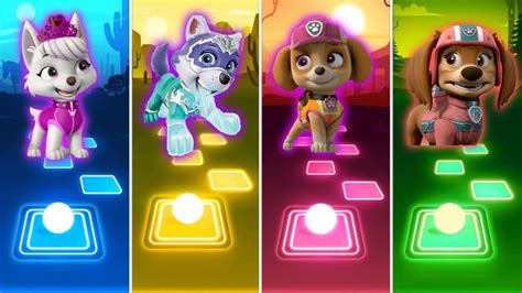 Paw Patrol Tiles Hop Sweetie Everest Skye Liberty Tiles Hop