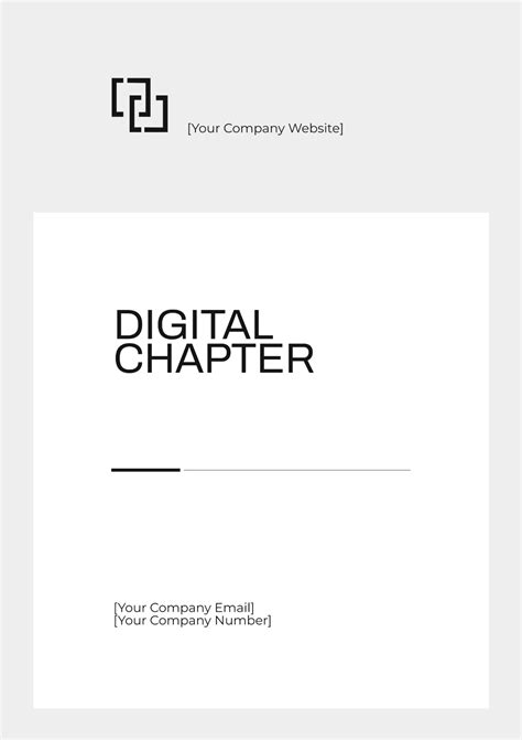 Free Chapter Templates To Edit Online And Print