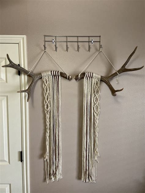Antler Macrame Antler Crafts Antler Design Antlers Decor