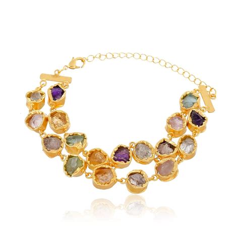 Statement Raw Stone Braclet