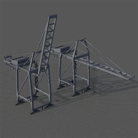 Портовые краны 3D Модель $60 - .3ds .c4d .dae .fbx .max .obj - Free3D