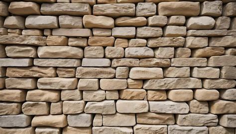 Stacked Stone Wall Pattern Background For Architecture Stock Illustration Illustration Of
