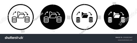 Data Migration Vector Icon Set Black Stock Vector Royalty Free 2502822947 Shutterstock