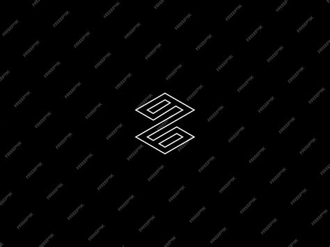 Un Fondo Negro Con La Letra S En él Vector Premium