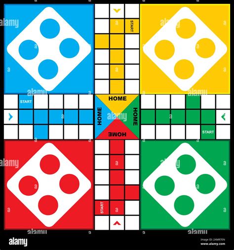 Classic Family Ludo Board Game Stock Vector Image Art Alamy