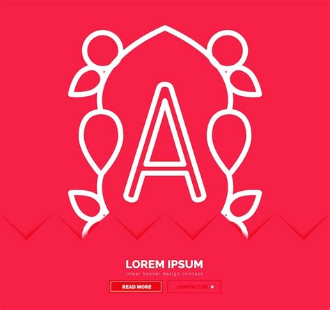 Premium Vector Abstract Geometric Linear Hipster Floral Icon Frame