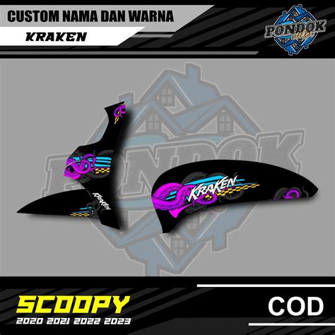 Jual Striping Keren Honda Scoopy 2020 2021 2022 2023 2024 Kraken Racing