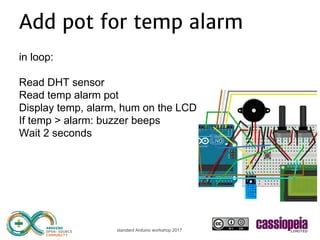 Cassiopeia Ltd Arduino Follow Up Workshop Pdf