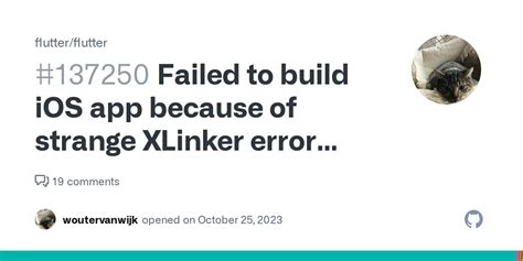 Failed To Build Ios App Because Of Strange Xlinker Error After Upgrading To Xcode 15 · Issue