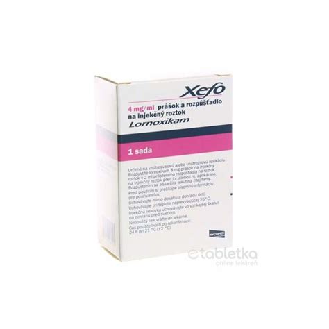 Xefo 4 Mg Ml Etabletka