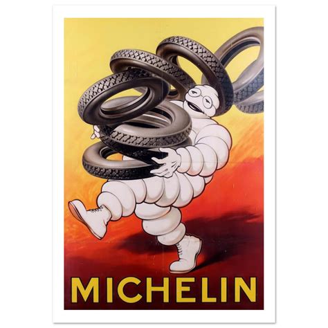 Michelin Man Bibendum Vintage Art Print Tire Advertisement Poster Etsy