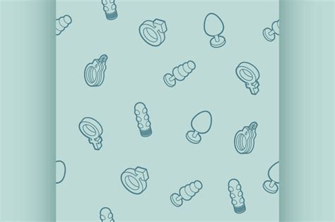 Sex Shop Outline Isometric Pattern By Netkoff Thehungryjpeg
