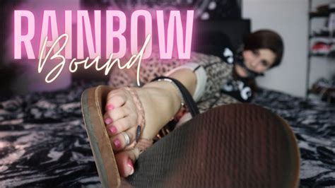 Rainbow Bound [flip Flop Bondage] Goddess Dizzy Clips4sale