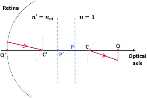 Diagram Of Paraxial Optical Imaging In Ocular System Q C And P Download Scientific Diagram
