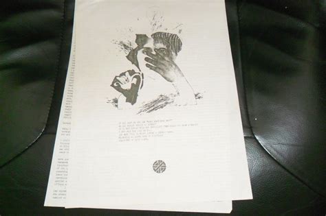 Crass Orig 1980s 2 Page Gig Flyer Handout Poster Punk