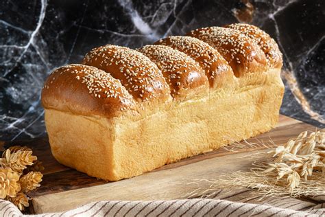 Large Egg Bread With Sesame Sweet Delicious Bakery