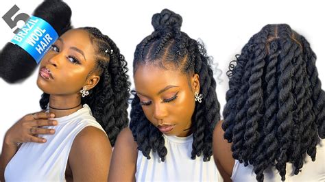 Short Boho Jumbo Twist Using Brazilian Wool Youtube