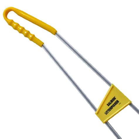 Salmon Litter Picker 89cm Tong Litter Picker With Curved Handle Lp