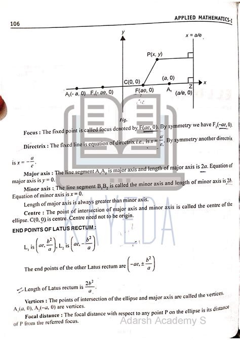Dr Ram Pal Applied Mathematics 1 U3ch5 Ellipse Kayeda