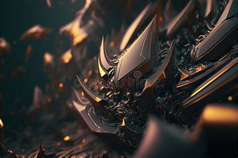 Abstract Fusion Ai Generated 3d Background With Octane Render Stock
