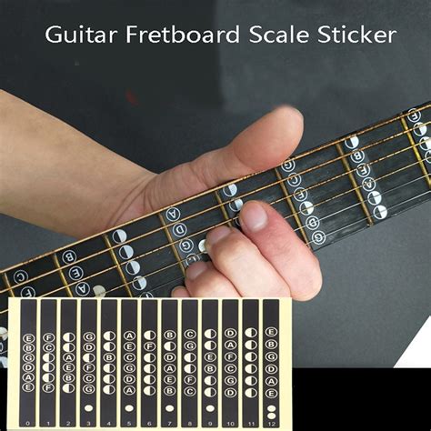 Guitar Fretboard Notes Map Labels Stickers Fingerb Vicedeal